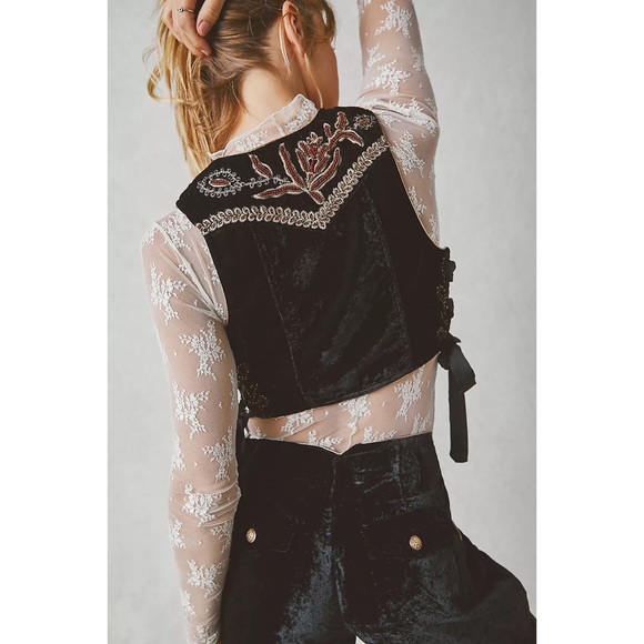 Free People | Pants & Jumpsuits | Free People Sign Of The Times Vest ...